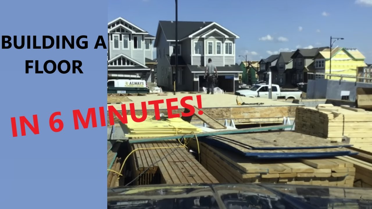 How to build a floor in 6 minutes - YouTube