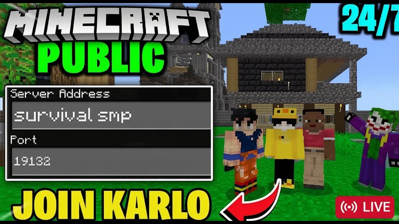 Let's Play On This BRAND NEW Public Minecraft Server Aloo Smp :) - YouTube