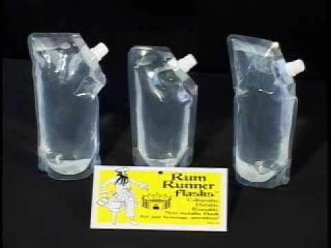 Rum Runner Plastic Drink Flask Concealable - YouTube