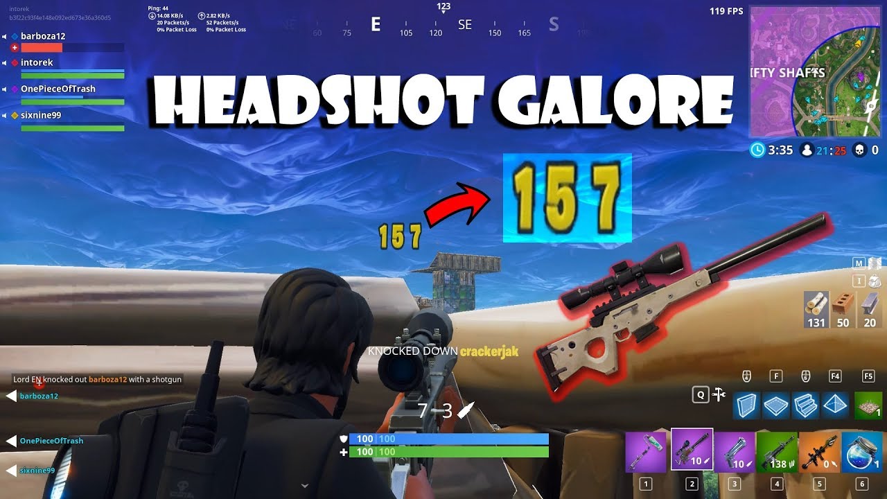 Headshot Galore (Sniping) | Fortnite - YouTube