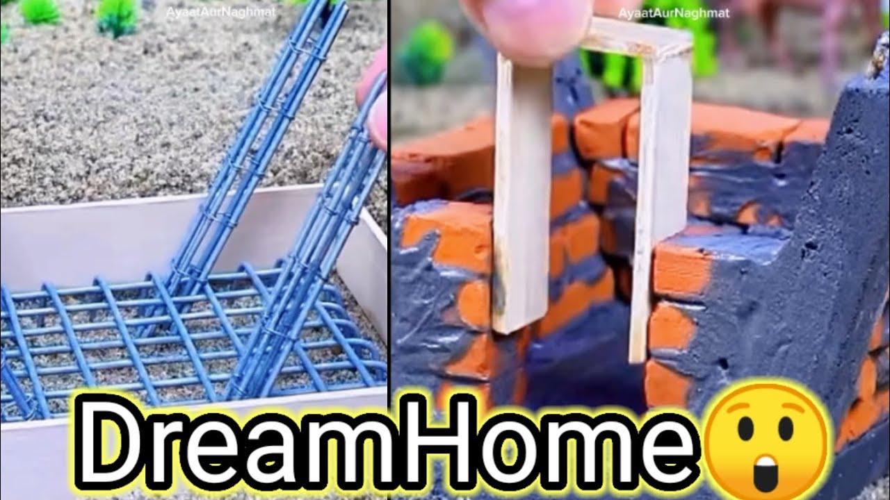 Ek Dum Unique! 😱 Making a Miniature V-Shape Modern House 🏠 | Step by ...