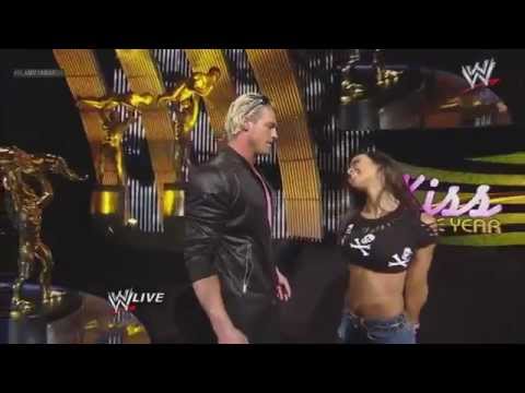 AJ Kisses Dolph Ziggler - WWE Slammy Awards 2012 (Kiss Of The Year)