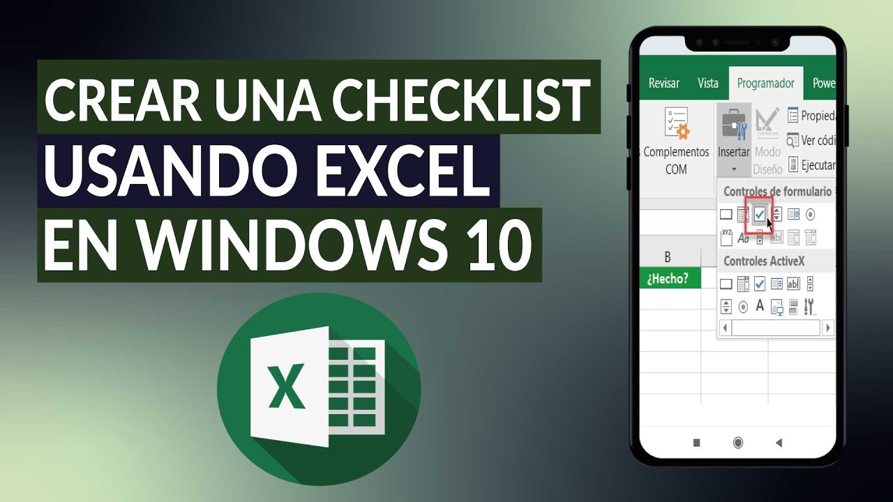 ¿Cómo crear una checklist usando EXCEL en Windows 10? - Diseños propios ...