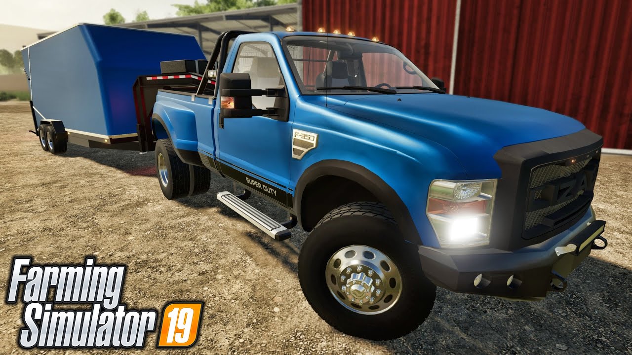 F350 Doing Chores On Bucks Co, PA! | Lets Play FS19 - YouTube