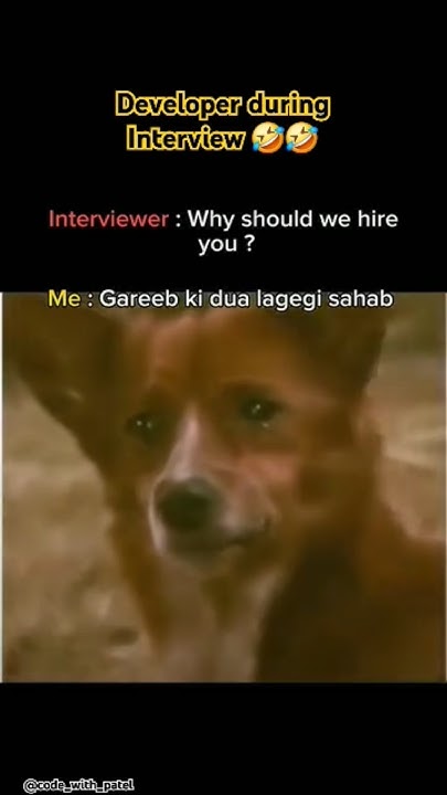 Developer During Interview 🤣 Developer Developermemes Coderlife Coder Viralshort Youtube