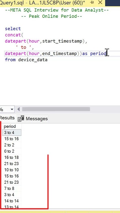 META | SQL Interview | Peak Period | CONCAT and Subquery - YouTube