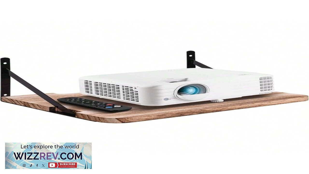 Projector Shelf 16.2" X 11"(L*W) Projector Wall Mount Floating Shelf ...