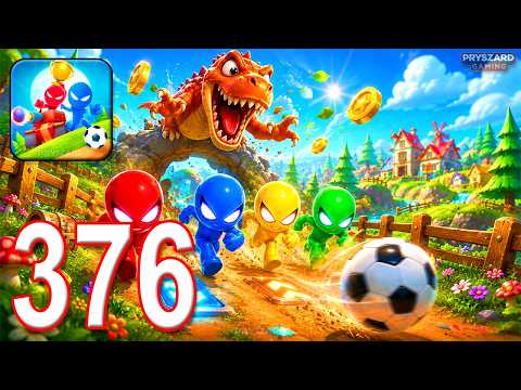 Stickman Party - Gameplay Part 376 - Random Funny MiniGames 1 2 3 4 Plyer Free New Update Adventure