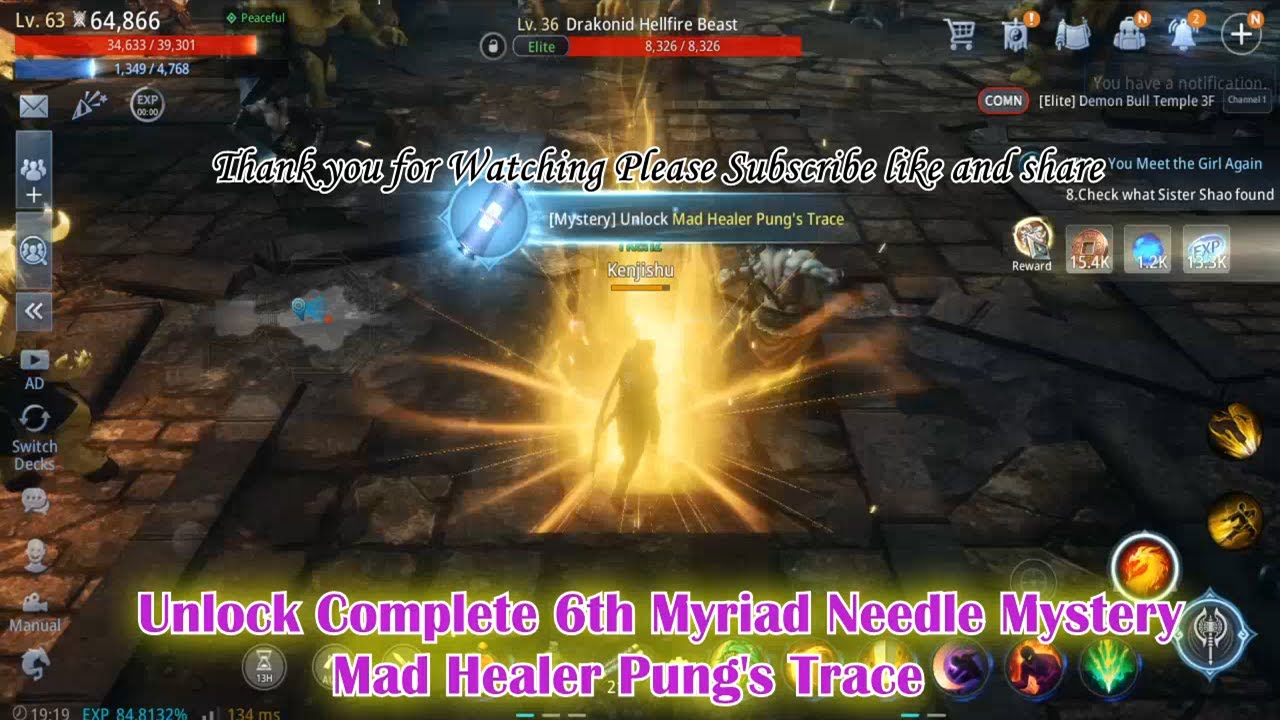 How to unlock 6th Myriad Needle Mystery (Mad Healer Pung's Trace ...