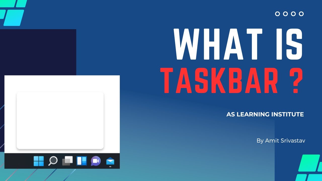 What Is Taskbar || Taskbar Kya Hai In Hindi #computertaskbar #aslearninginstitute - YouTube