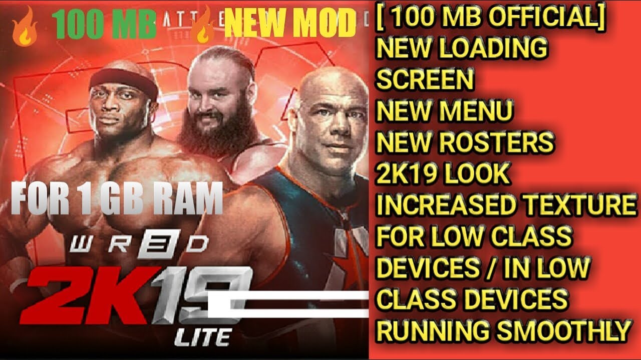 🔥New Wr3d 2k19 Mod By MT [100 MB] Best Mod Ever | All New Features ...