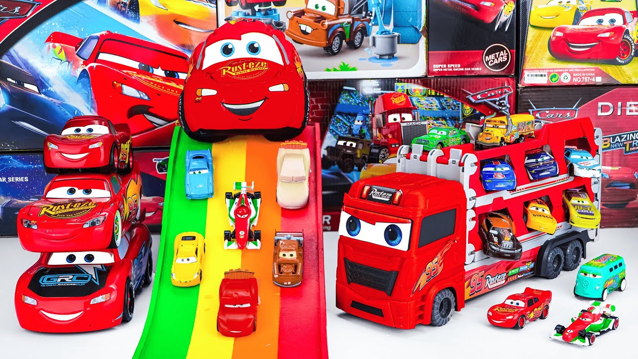 Disney Pixar Cars Unboxing Review | Disney Pixar Cars Go Toy Truck Race ...