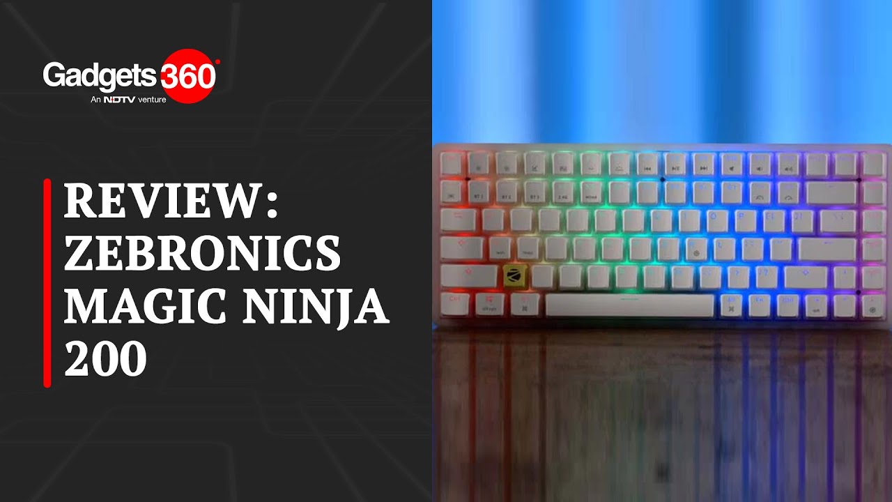 Zebronics Keyboard With 18 Colour Modes | The Gadgets 360 Show - YouTube