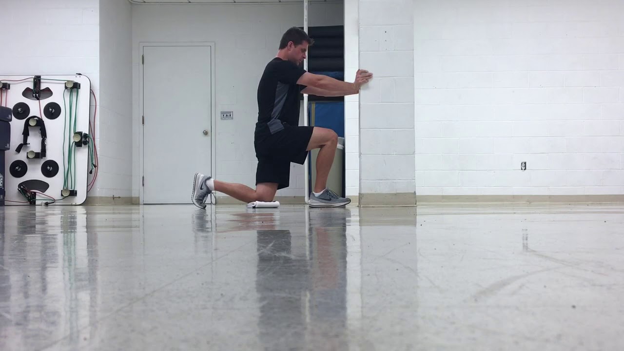Wall Hip Flexor - YouTube