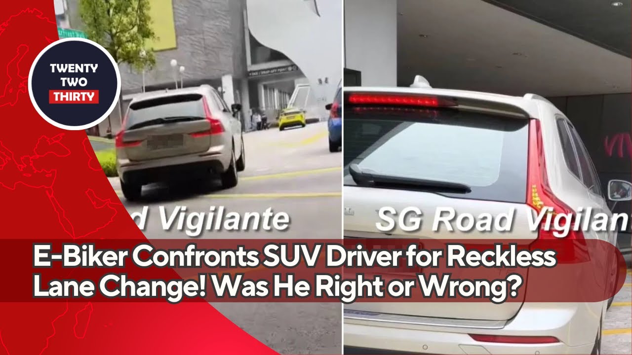 E-Biker Confronts SUV Driver for Reckless Lane Change—Netizens React! Was He Right or Wrong ...