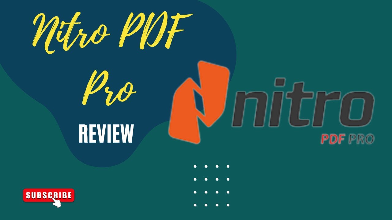Revolutionize PDF Editing with Nitro PDF Pro - In-Depth Review - YouTube