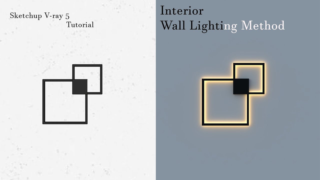 How to make WALL LIGHT 💡 in Vray for Sketchup 5 | Pixologic interior ...