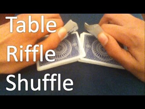 Table Riffle Shuffle - Tutorial - YouTube