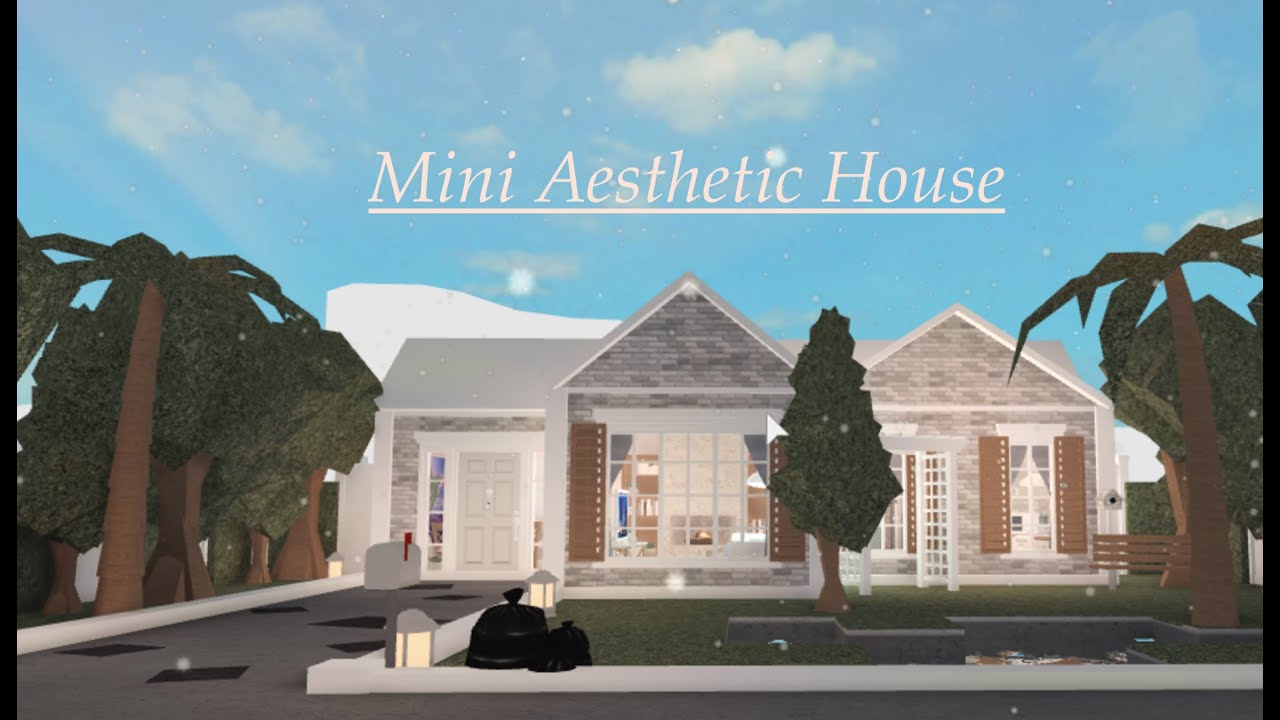 Bloxburg Mini Aesthetic Home Speed Build Youtube