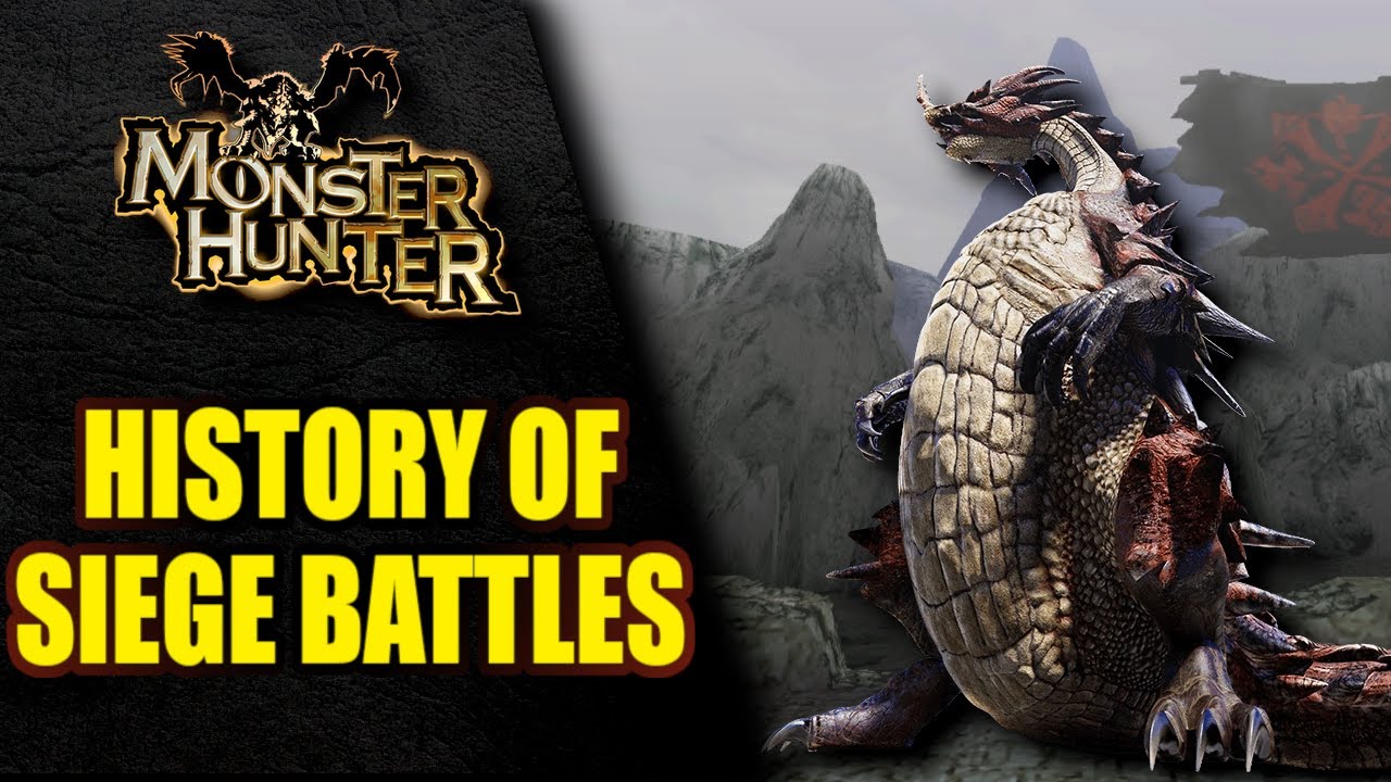 The History of Siege Battles in Monster Hunter - Heavy Wings - YouTube
