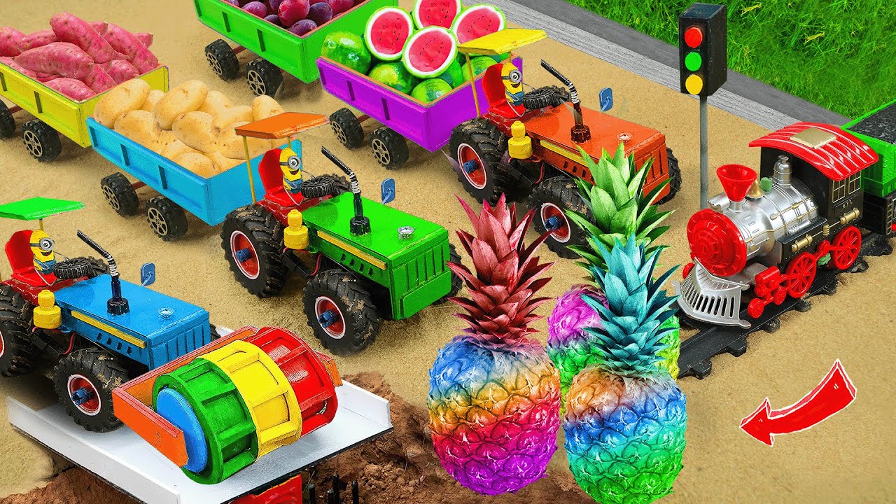 Top most creative Diy mini tractor videos of farm animals , machinery ...