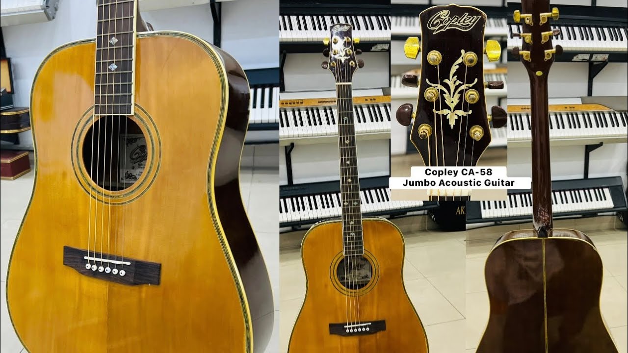 Copley CA-58 Jumbo Acoustic Guitar ( Wilsons Music Instruments Whatsapp ...