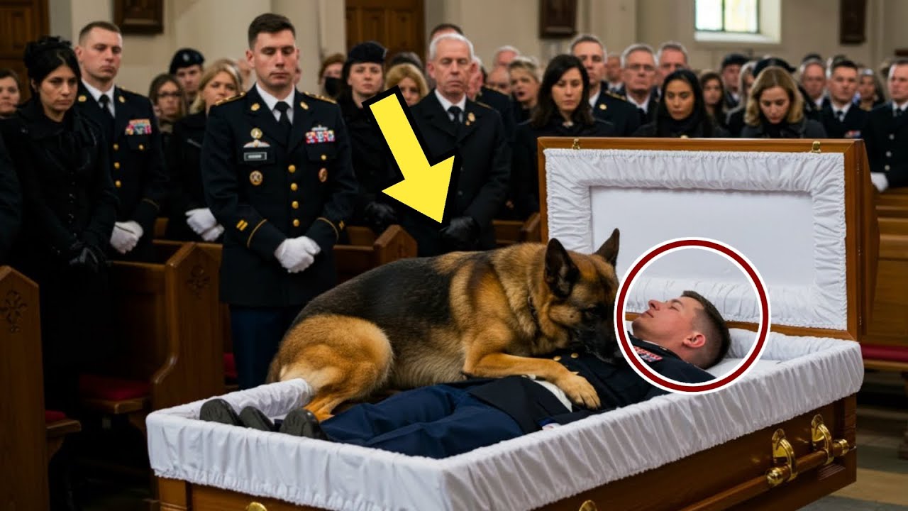 At the Funeral, a K9 Dog Jumps Onto a Veteran’s Casket—What Happens ...