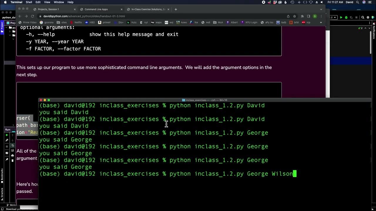 Command Line Arguments and the argparse Module - YouTube