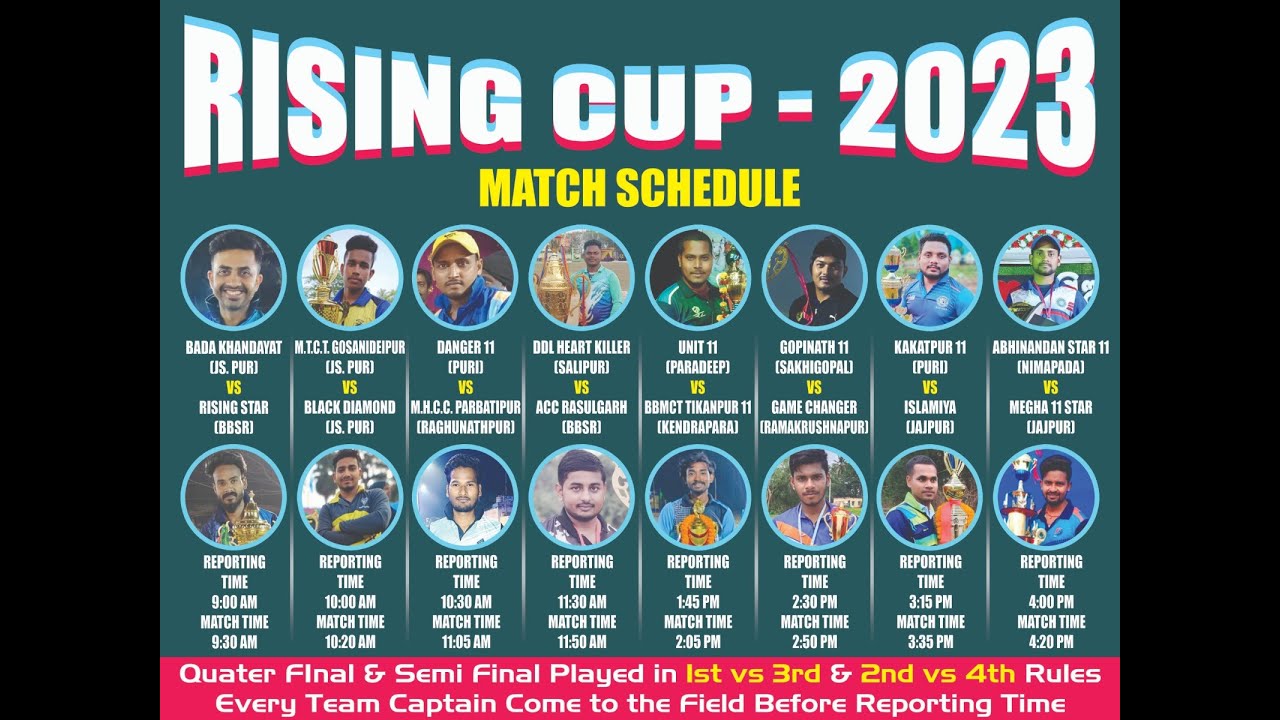 🔴LIVE RISING CUP 2023 MINI WORLD CUP SHORT BOUNDARY DAY & NIGHT SEASON ...