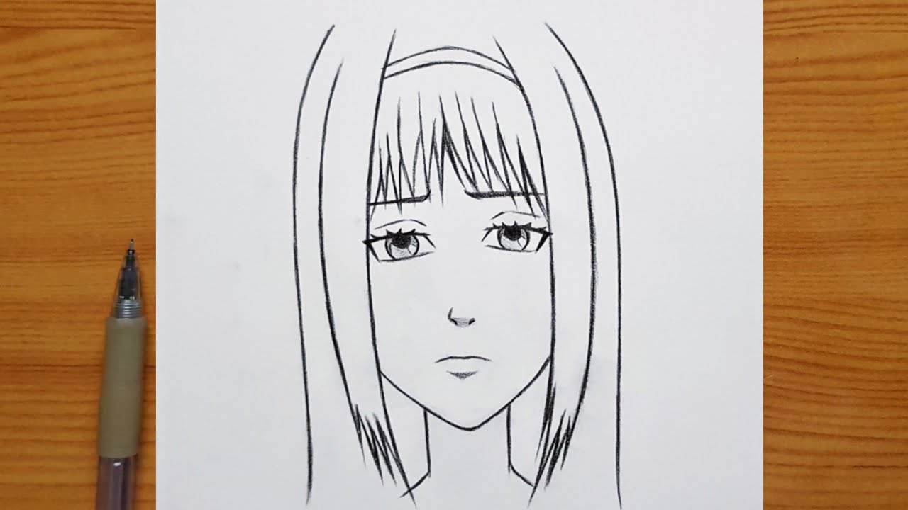 How to draw a girl | easy girl drawing step by step |easy anime drawing ...
