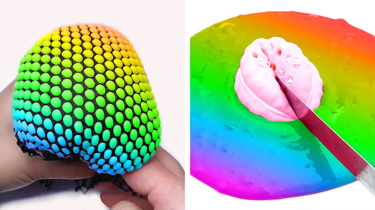 Colourfull, Popping And Satisfying Slimes You've Seen - Relaxing Slime ...