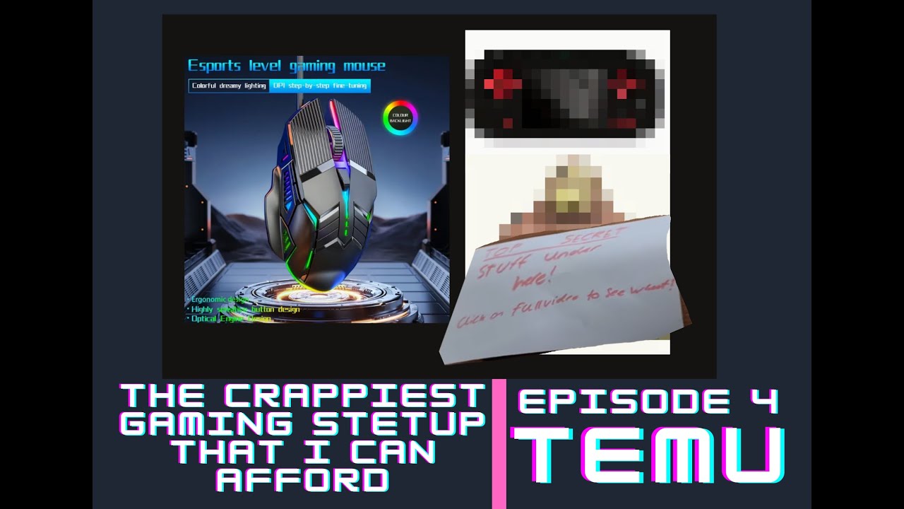 the crappiest gaming setup that I can afford| episode 4| Temu unboxing ...