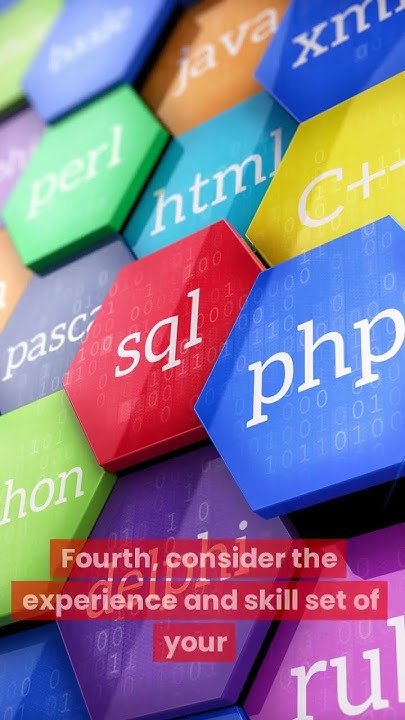 How to Choose the right programming language for your project - YouTube
