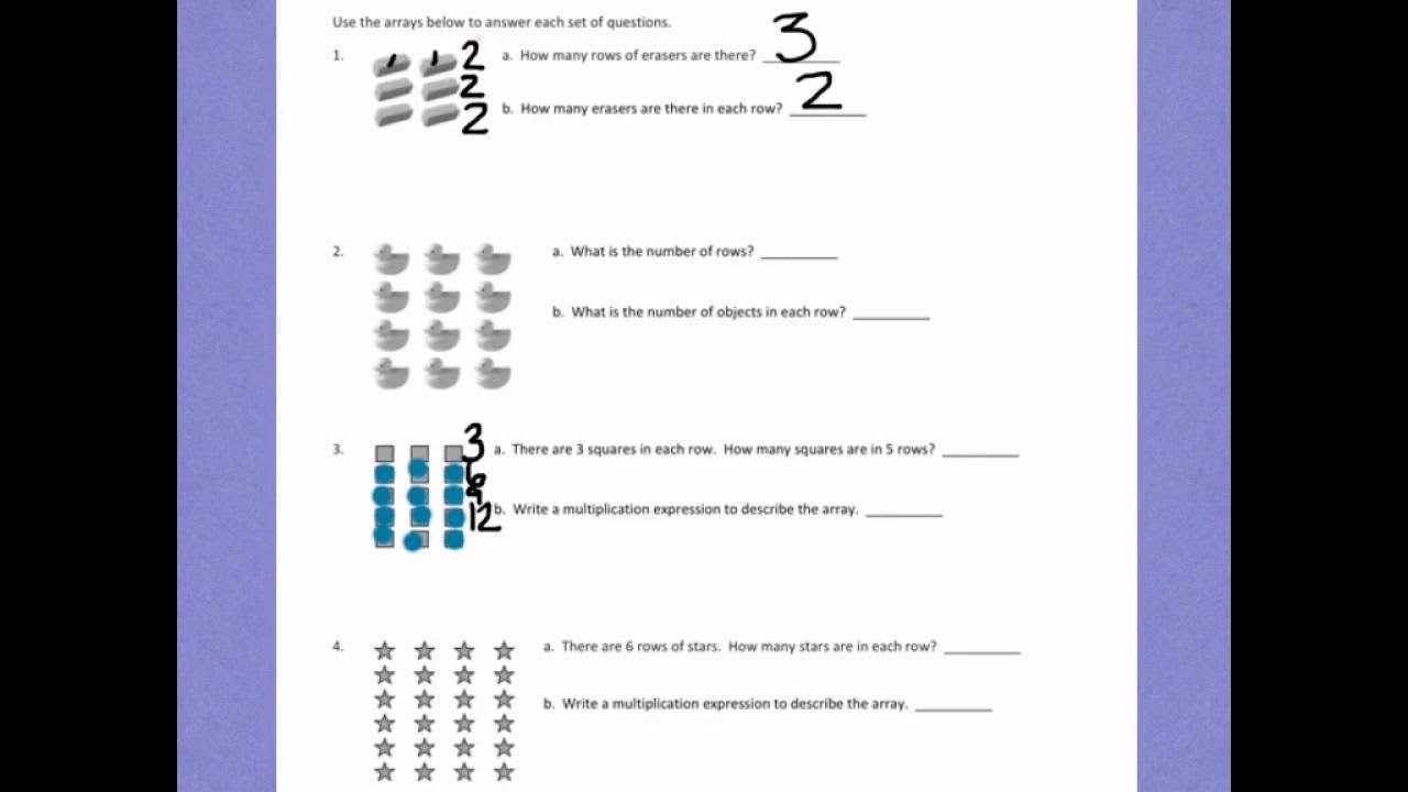 Third grade Engage NY Module 1 Lesson 2 front - YouTube