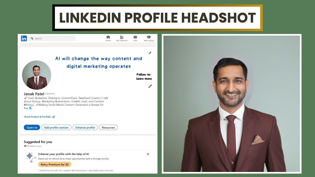 How to Make a Stunning profile picture for Your Resume & LinkedIn ...