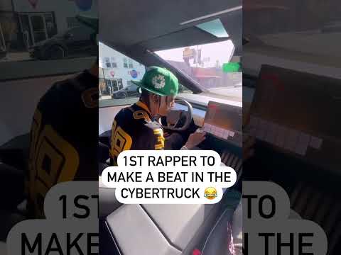 1st rapper to make a beat in the Cybertruck 😂 #soujaboy
