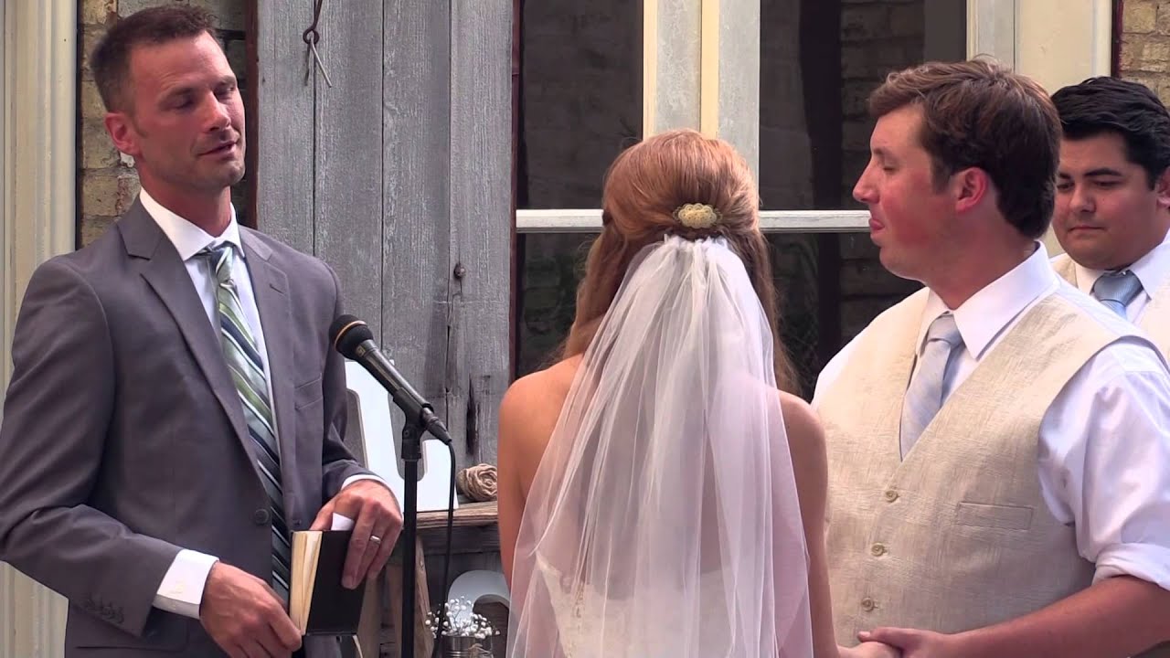 Aaron and Caleigh - Wedding Ceremony - Yoakum, Texas - YouTube