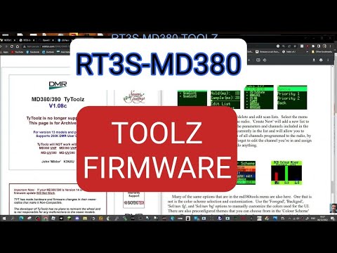 TYTTOOLZ - MD380-RT3S Fimware Modification (Older Models v13) - YouTube