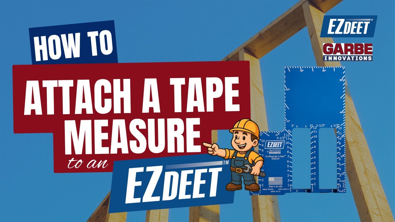 How to Attach a Tape Measure to an EZDeet - YouTube