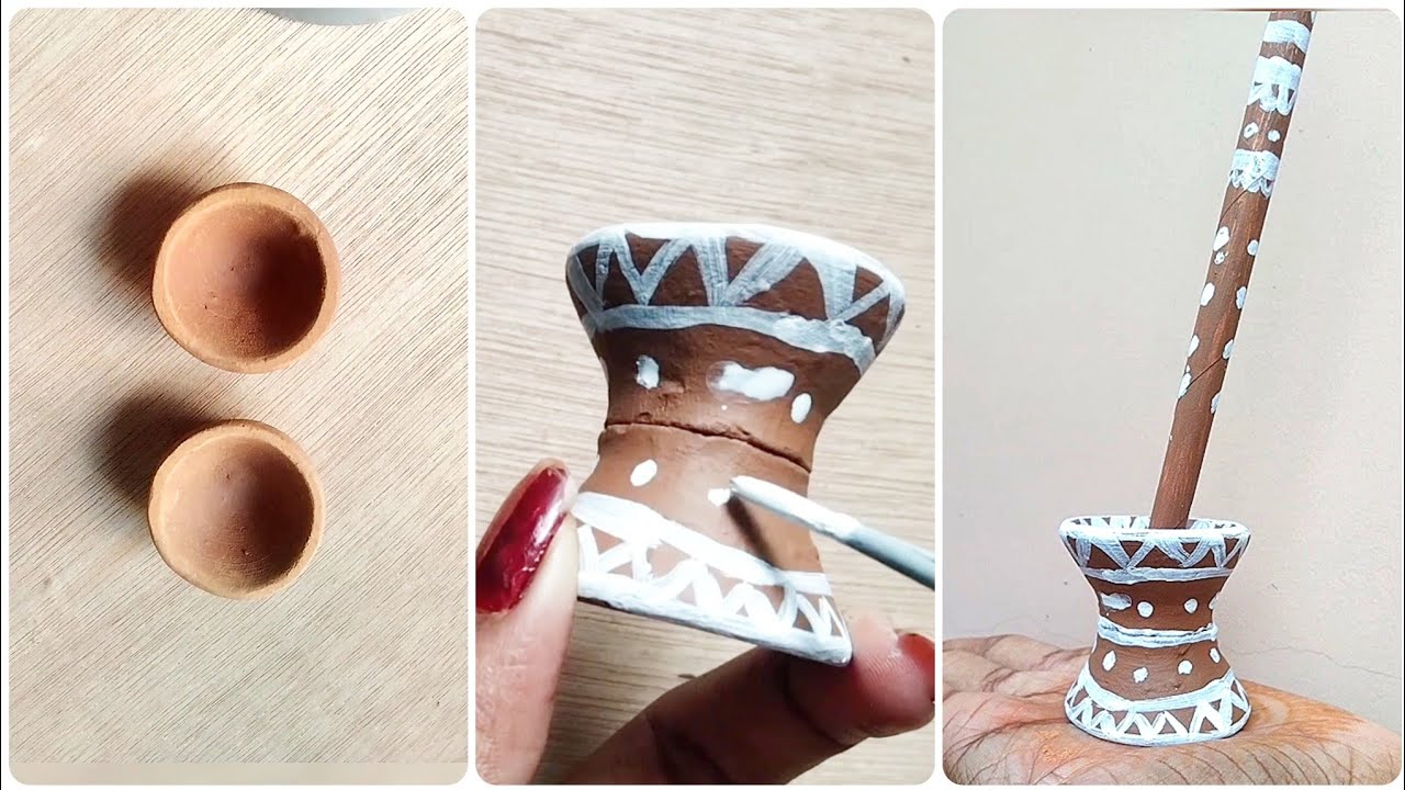 Diy Okhli making at home | Janmashtami Okhli making idea #artbykajal # ...