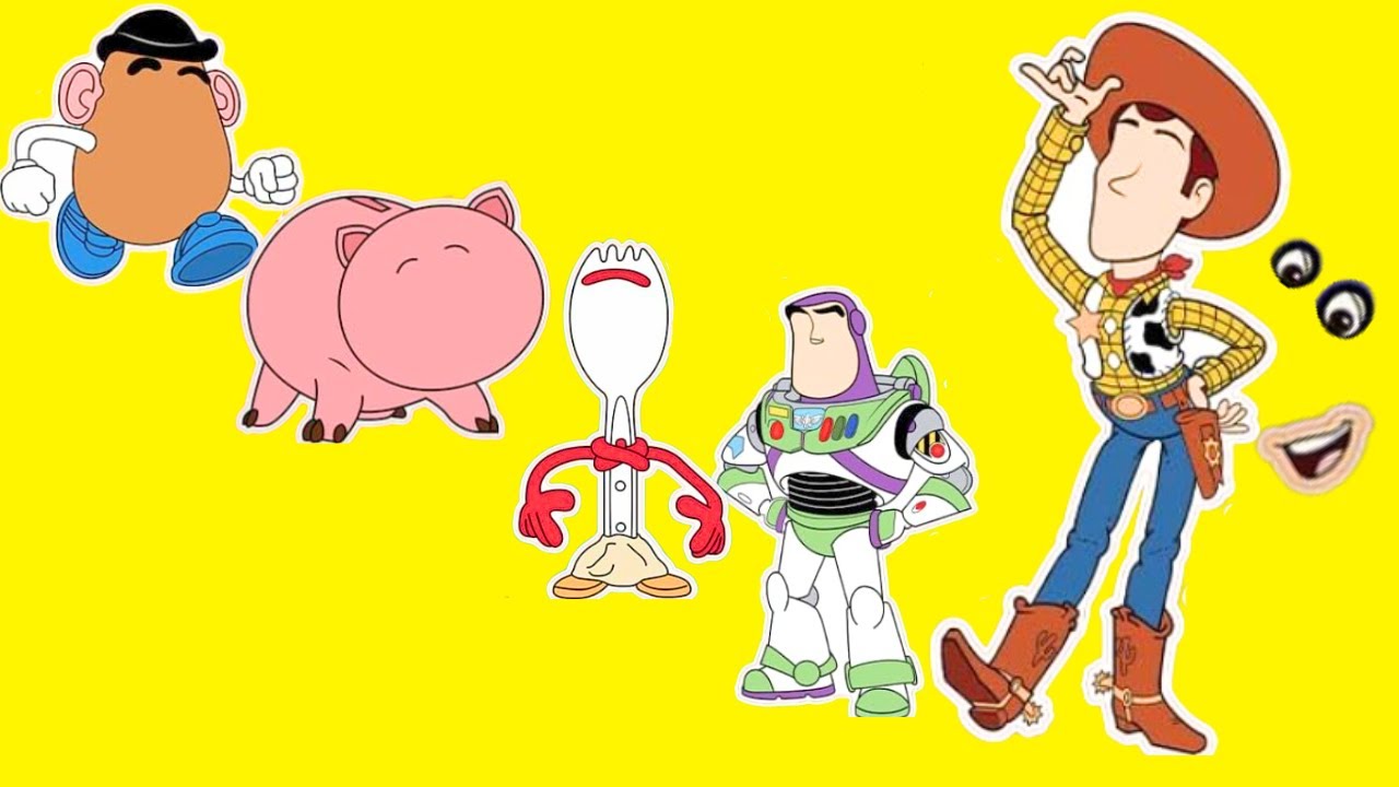 Disney Toy Story! Make a Face Stickers Activity with Woody, Buzz, and ...