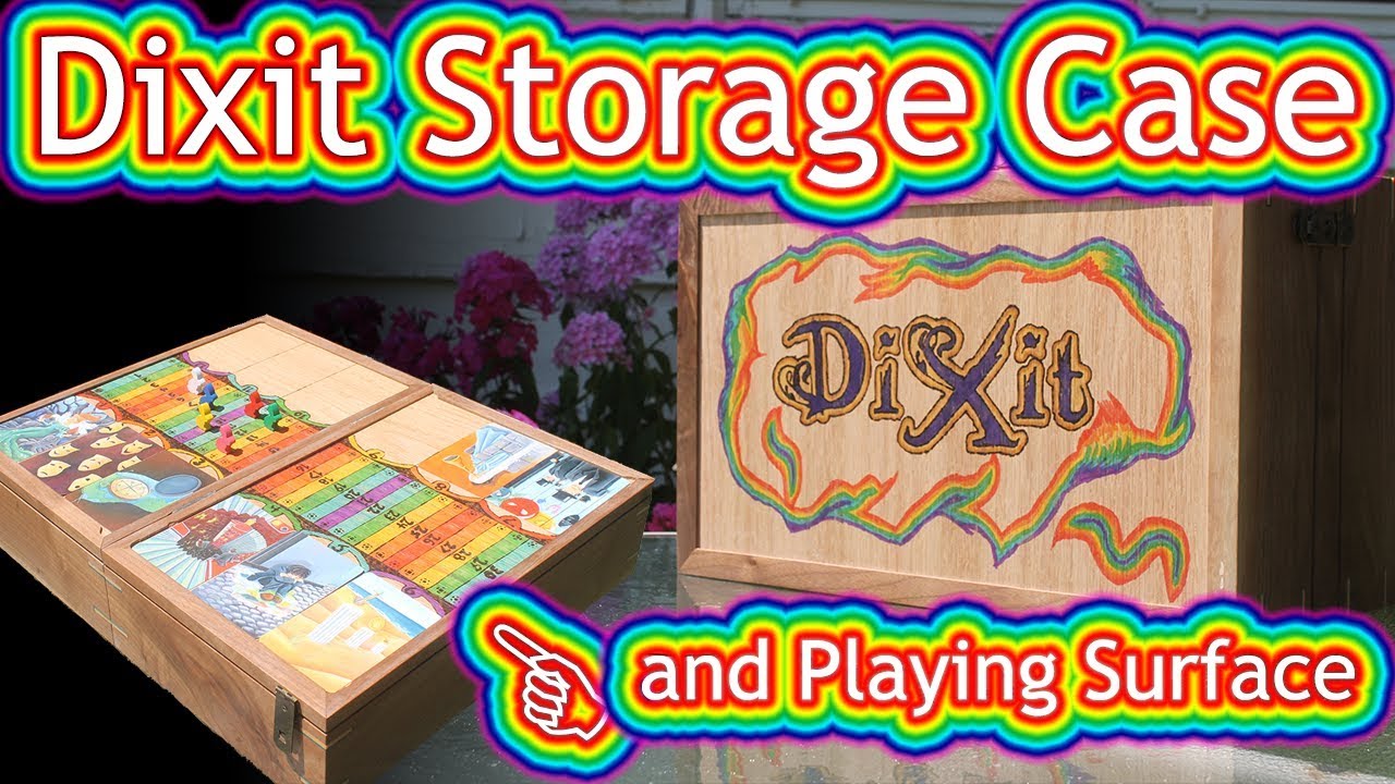 Fancy Dixit Storage Box - Hold ALL the cards! Built-in Playing surface ...