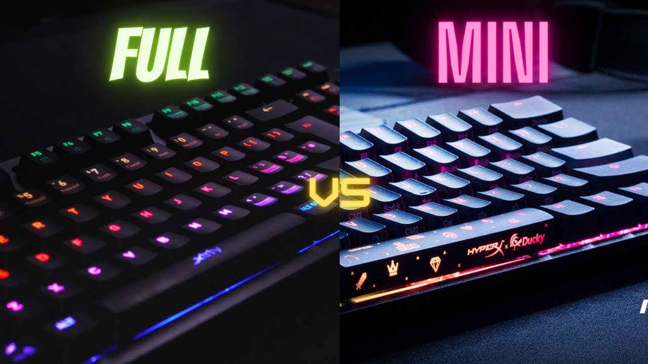 Full Size Keyboard vs Mini Keyboard (Typing Test) - YouTube