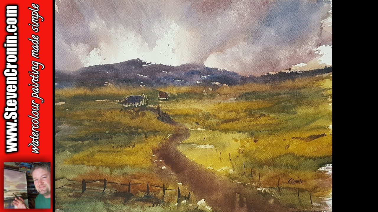 Watercolour Painting Tutorial of Scottish Landscape - YouTube