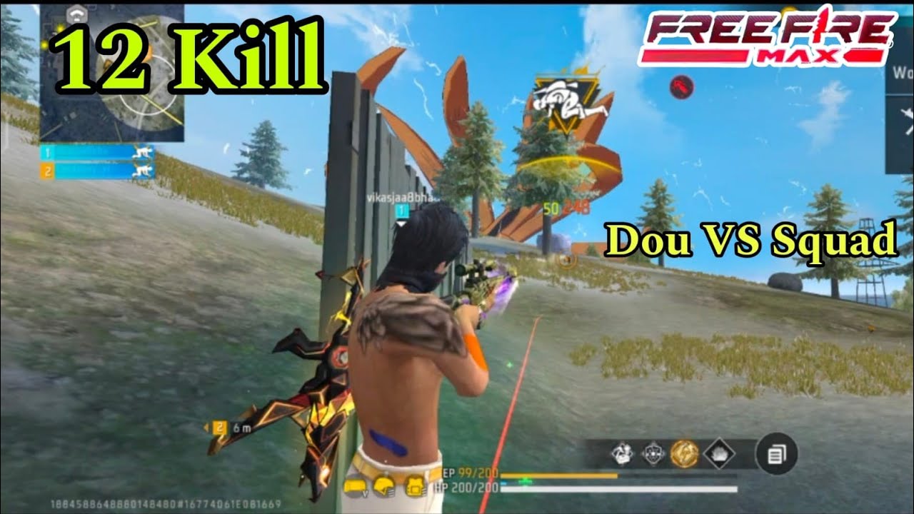 Me And My Brother Play Dou VS Squad In Ranke Match In Free Fire Max ...