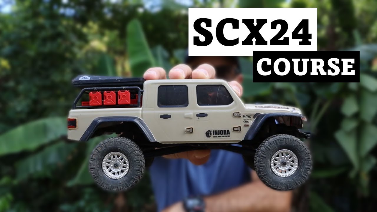 Axial SCX24 Backyard Crawler Course | Trial Run - YouTube