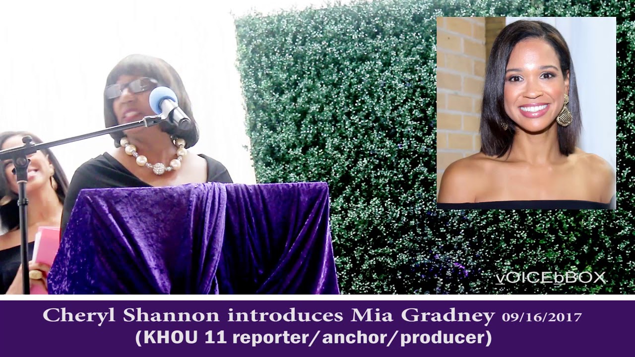 Cheryl Shannon introduces Mistress of Ceremony-Mia Gradney (Channel 11 ...