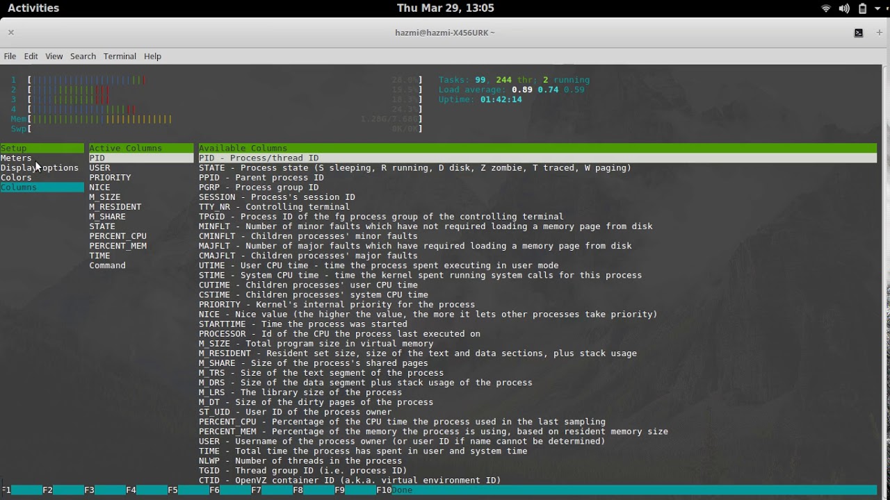 Tutorial Install HTOP & Penjelasan HTOP - YouTube