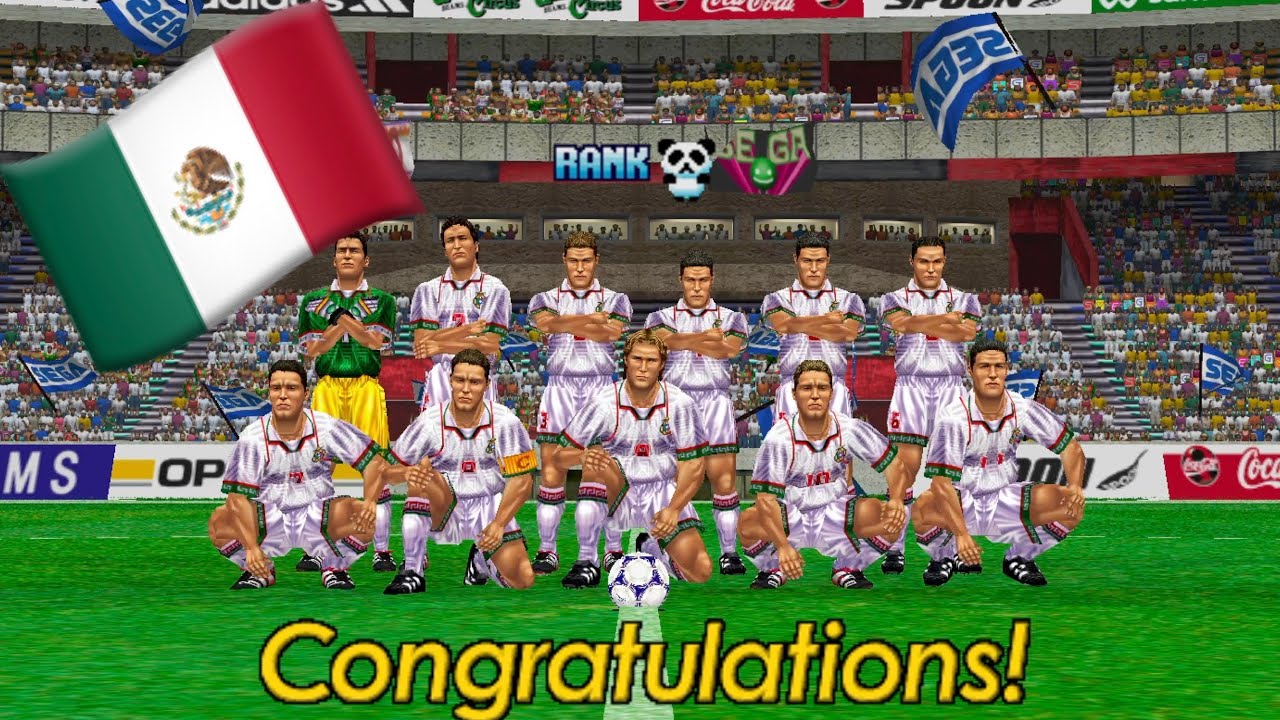 🇲🇽 Mexico Playthrough 🐼 302 points - Virtua Striker 2 '99 - YouTube