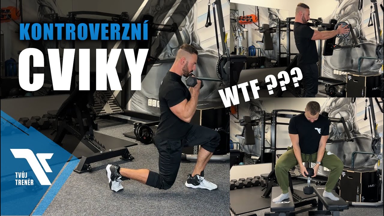 Kontroverzní cviky v POSILOVNĚ [výpady s bicepsem, plate press, dumbell ...